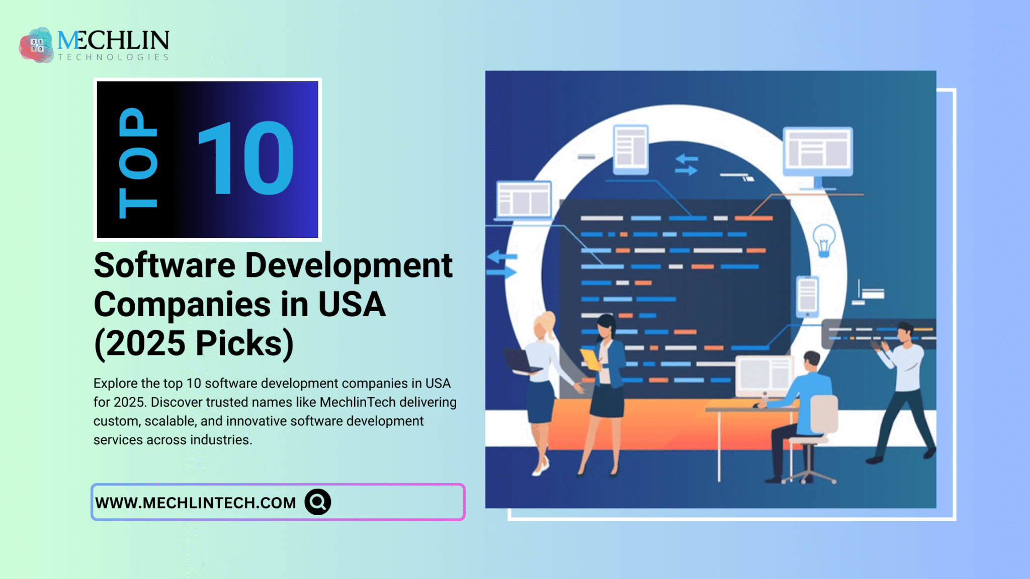 Top 10 Software Development Companies in USA (2025 Picks) | Mechlin ...